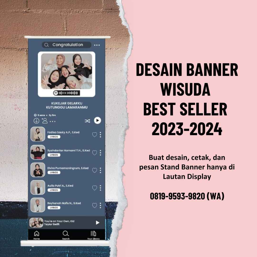 Desain Banner Wisuda Best Seller 2022-2023 - Lautan Display